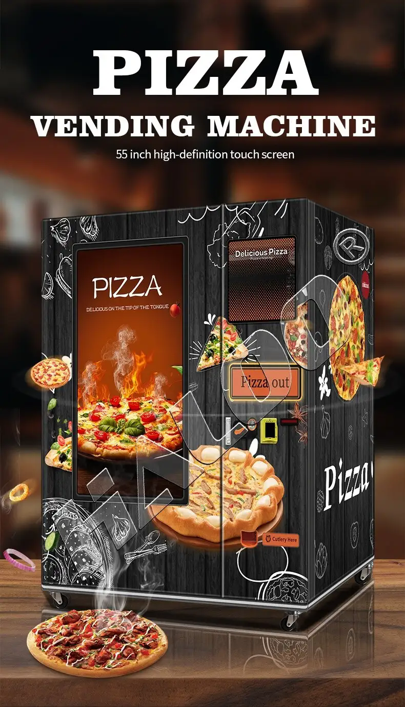 Haloo 55-inch Touch Screen Microwave Oven Vending Machine Fast Food ...