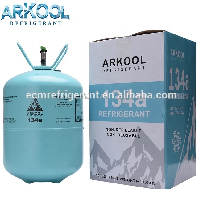 Refrigerant R134a 13.6kg R314a Refrigerant Gas Cylinder Can Factory-Arkool