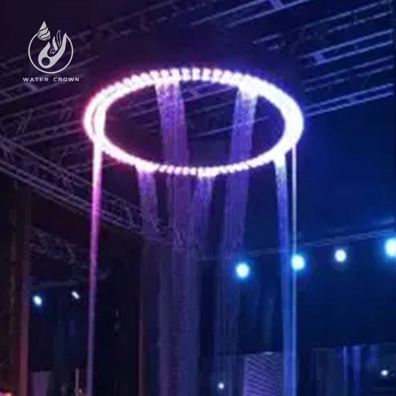 Smart Digital Water Curtain With RGB LED Lights & Music Sync | Water Crown