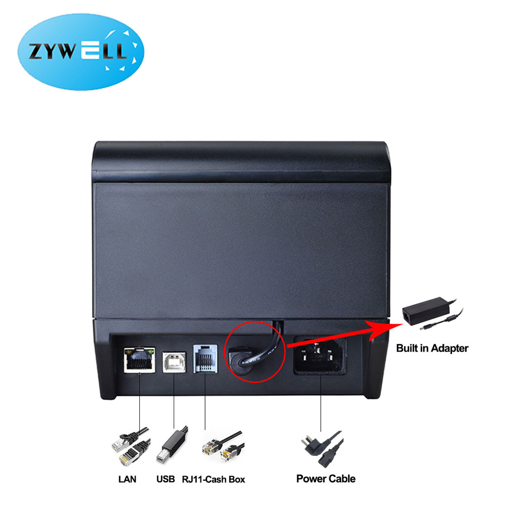 ZYWELL - 80mm USB Thermal Printer Machine ZYWELL ZY808 Tablet Cheap ...