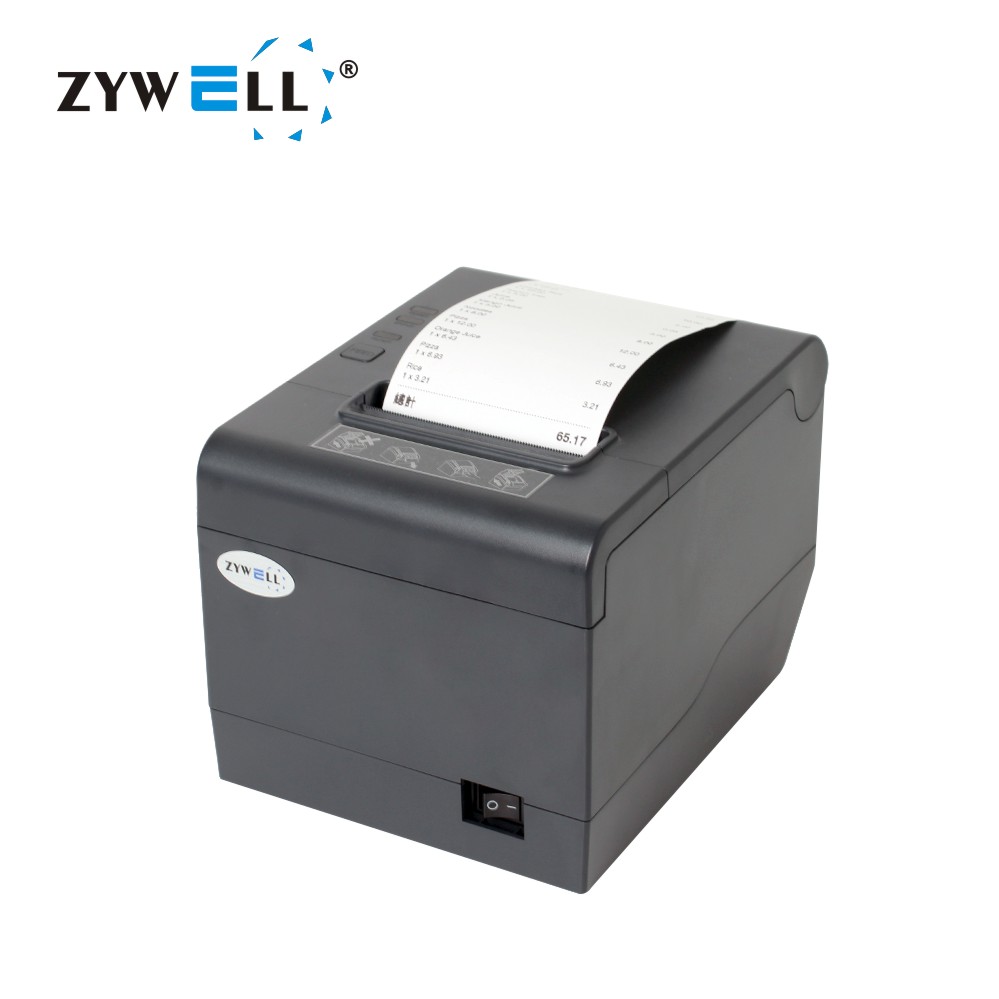 ZYWELL - Cheap Small Printer ZY808 Zywell Pos System Desktop Inkless 80mm Thermal Receipt ...