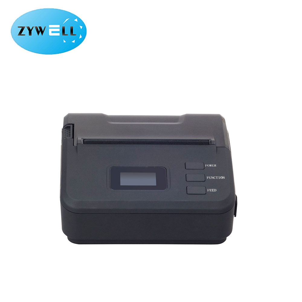 Zywell - Mini Portable 80mm 3 بوصات Pluetooth Printer Support Android IOS Thermal Printer