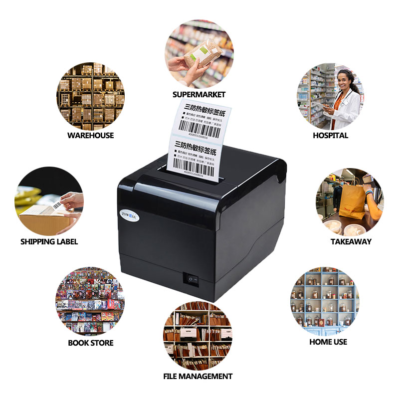 Zywell - Zywell Pharmacy Label Printer ZY310 3 Inch Thermal Label ...