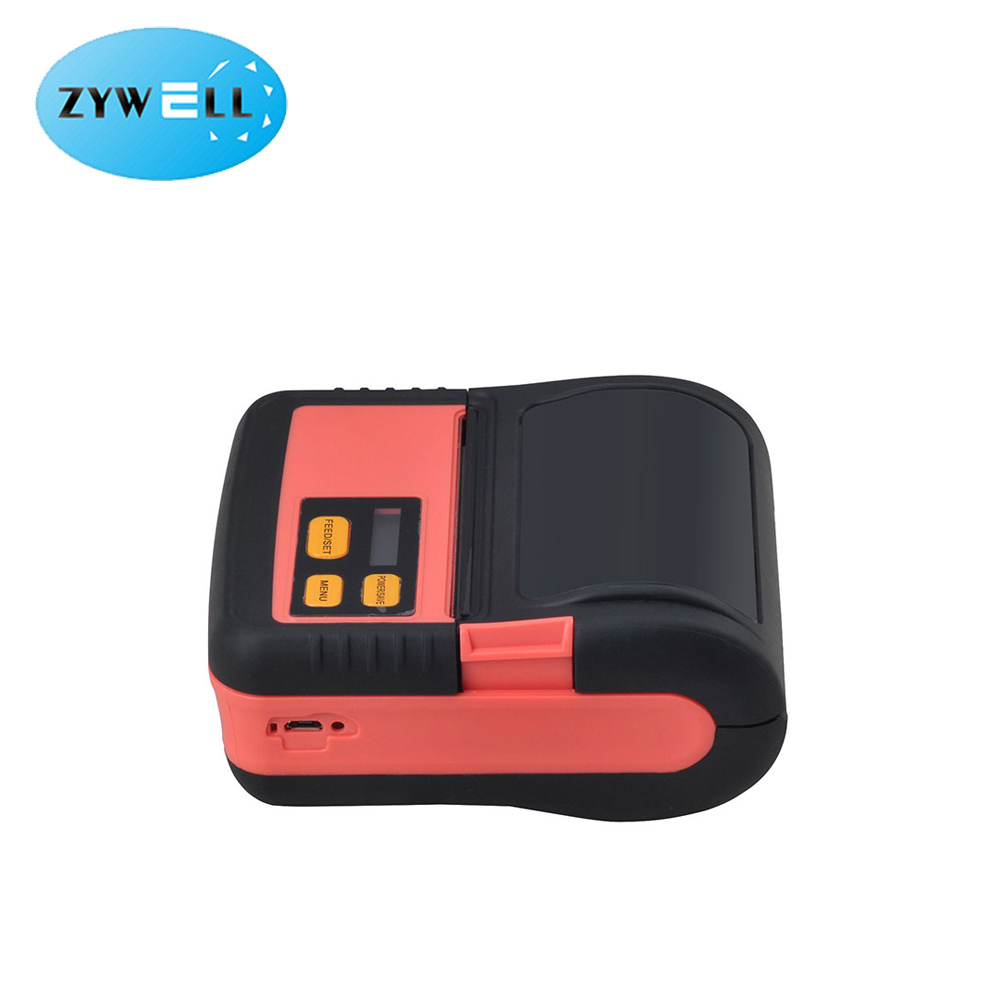 ZYWELL - Mini Label Printer ZM02 Inkless Direct Thermal Barcode Sticker ...