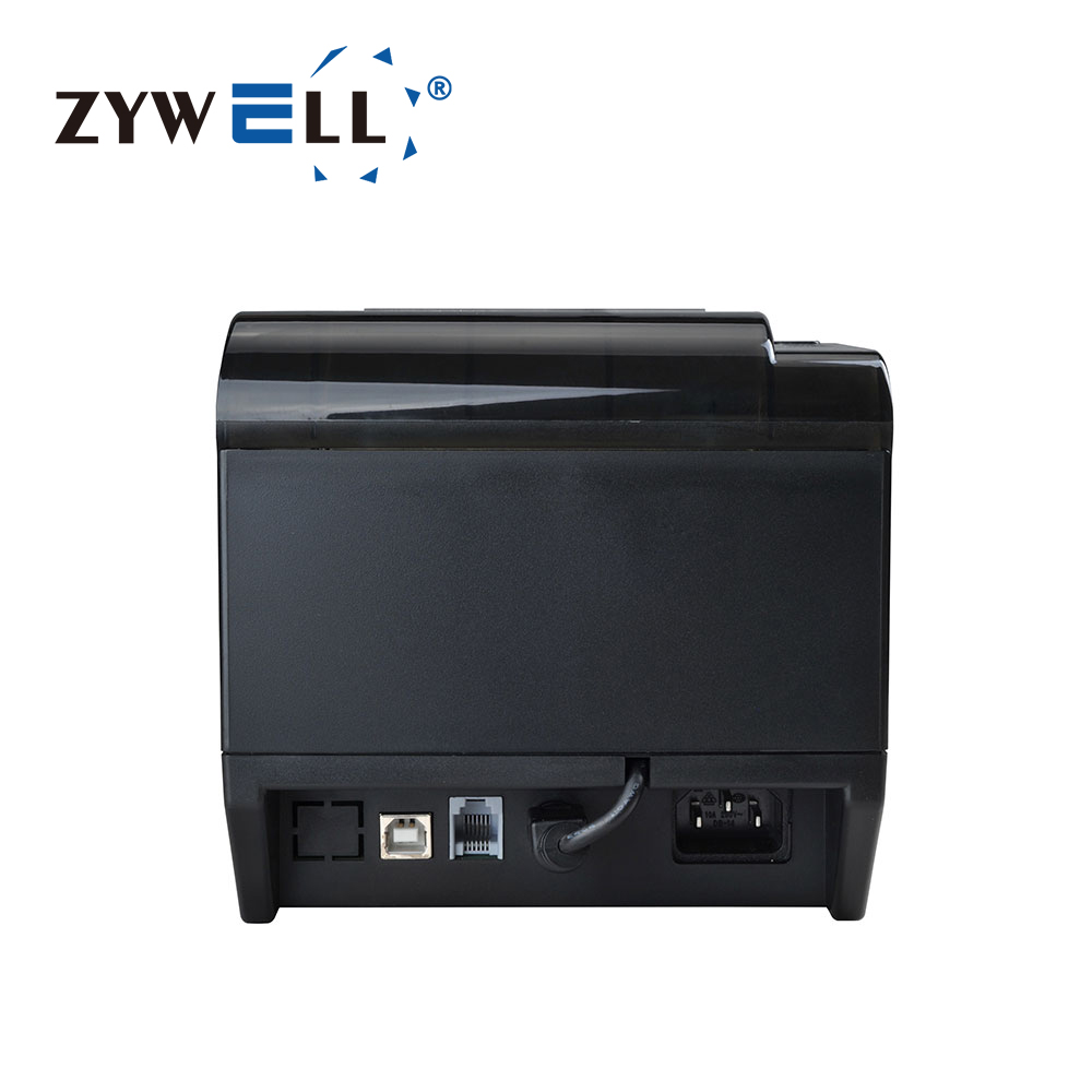 Zywell - 2022 طابعة شعبية التسمية الحرارية 80 مم POS Thernam الطابعة الباركود USB+LAN