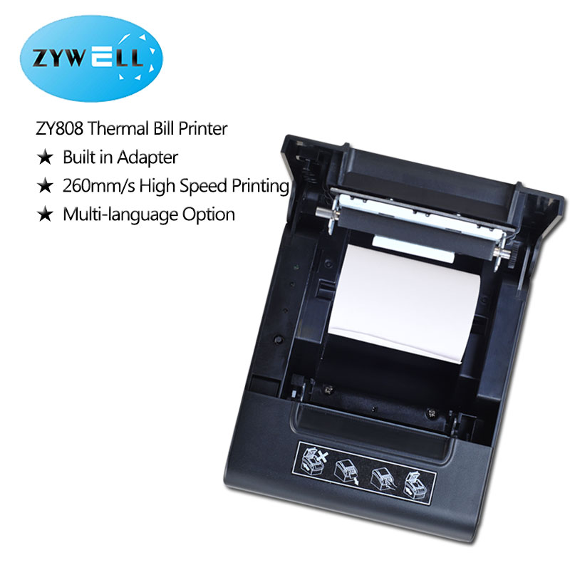 ZYWELL - ZYWELL Impresora Recibo Factory 80mm Thermal Receipt Printer ...