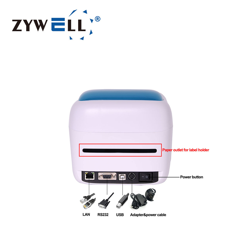 Zywell - USB WiFi Connect 4x6 Versandetikettdrucker 4inch Barcode Drucker ZY910 A6 WAYBILL ...