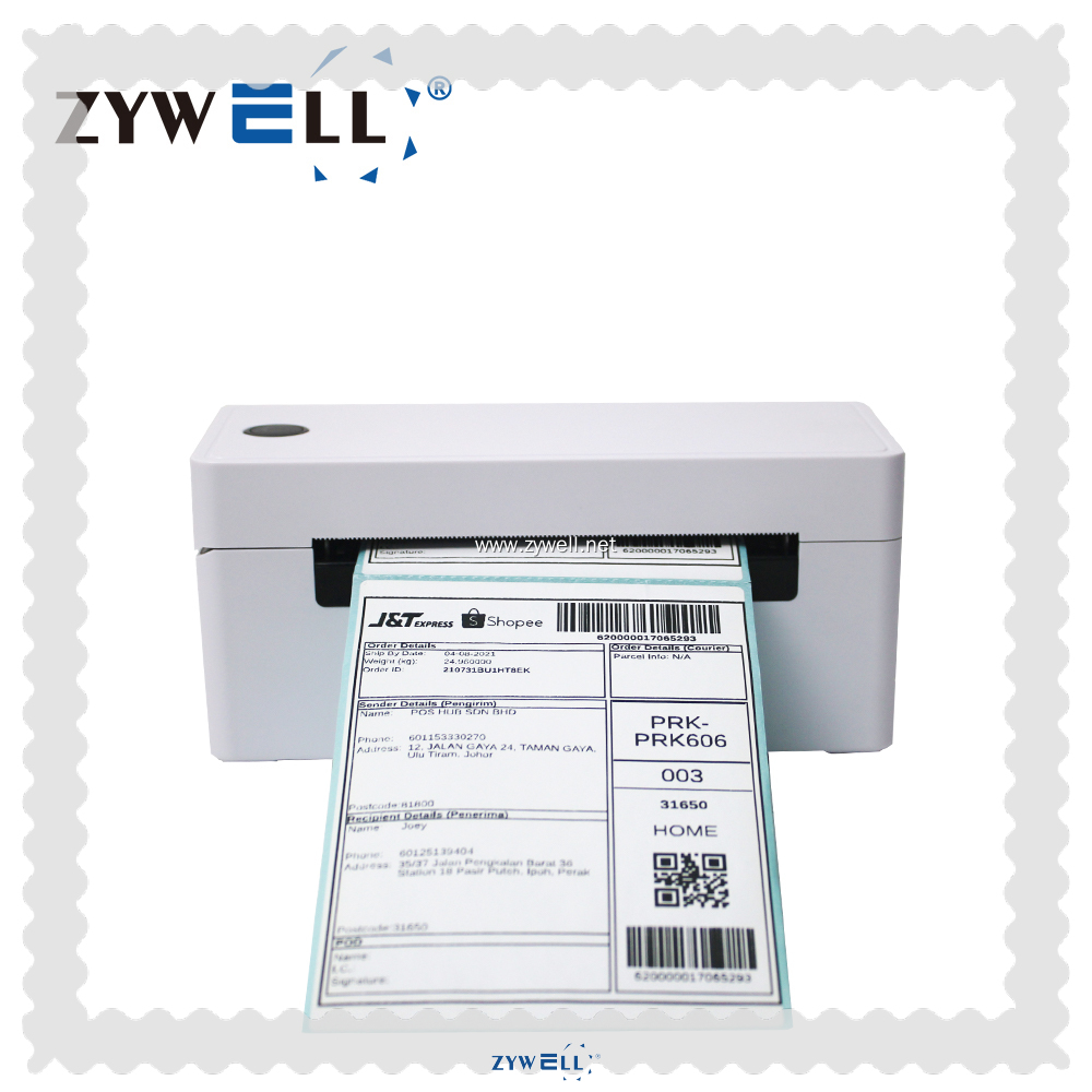 ZY4310 4Inch Label Printer with Flip-Side Cover