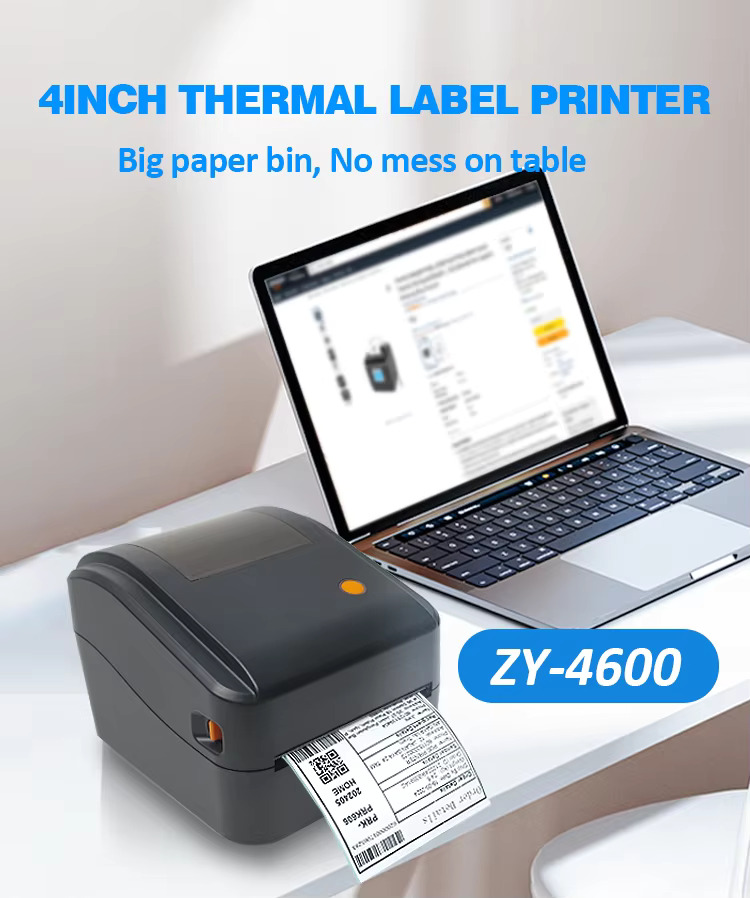 Impresora de la etiqueta Zywell Zy4600 con la impresora de la etiqueta ...