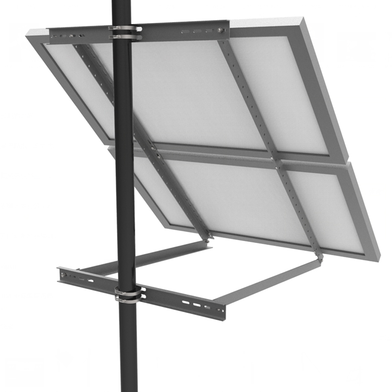 Wholesale Two Solar Panels Pole Mount Brackets Supplier | Tripsolar