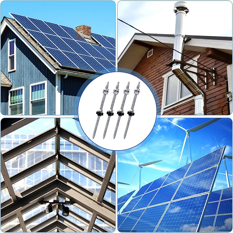 Mounting Hanger Bolts for Steel Purlin | Tripsolar