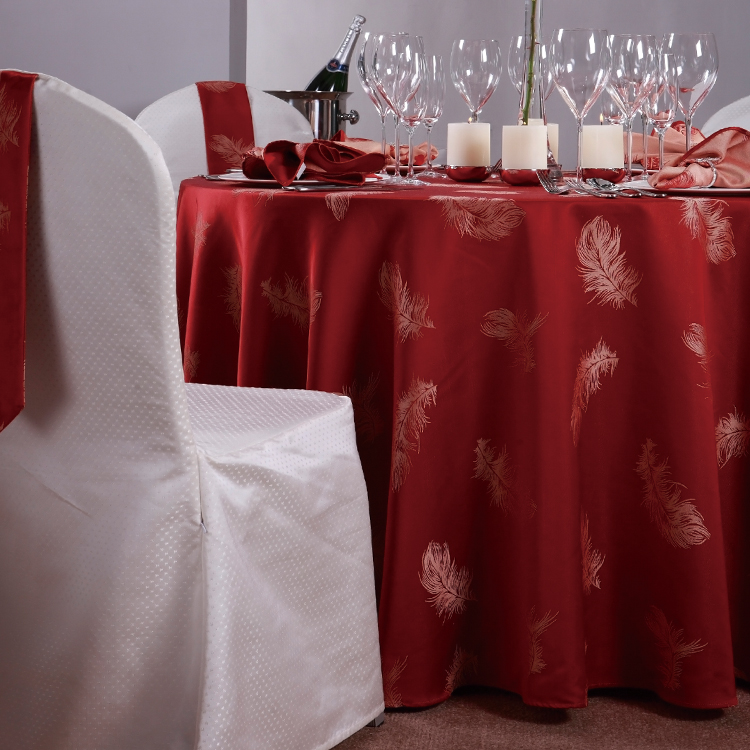 ELIYA Damask Custom Logo Double Layer Wedding Table Linens