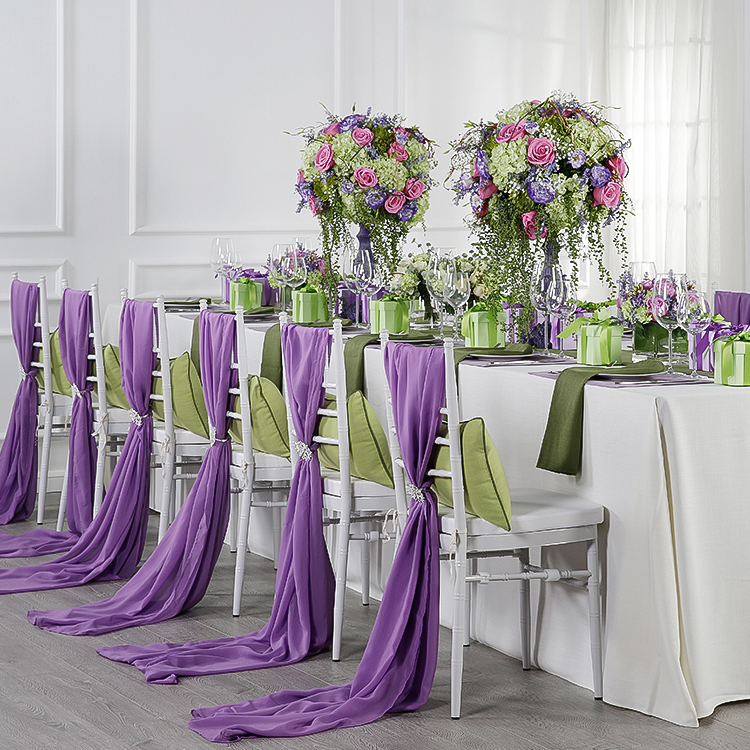 Romantic Custom Banquet Theme Linens Set Wedding Table Cloth