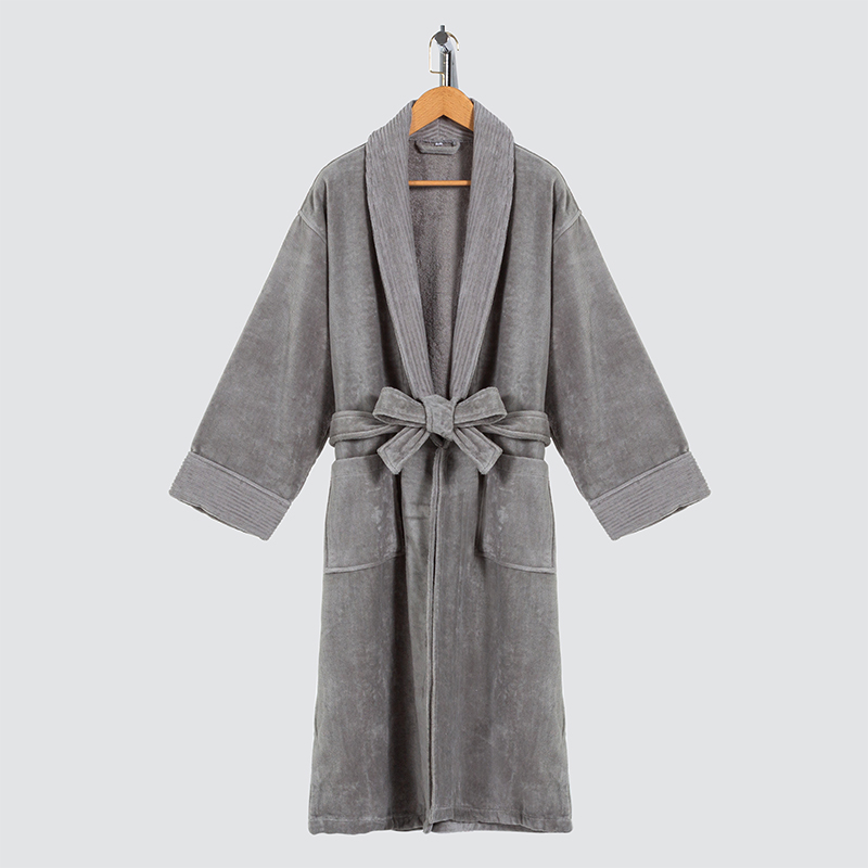 ELIYA Hooded Terry Cloth Robes Women Plaid Pattern Bathrobe Robe 2023 ...