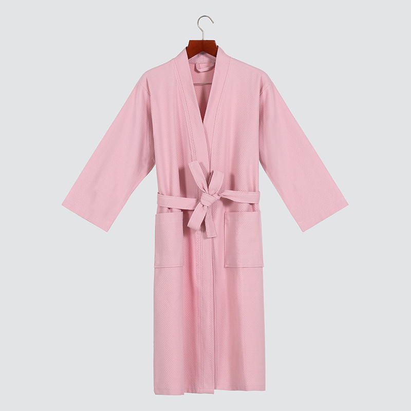 ELIYA Wholesale Plain Bathrobe Pink Waffle Bathrobe Couple Pajamas Men ...