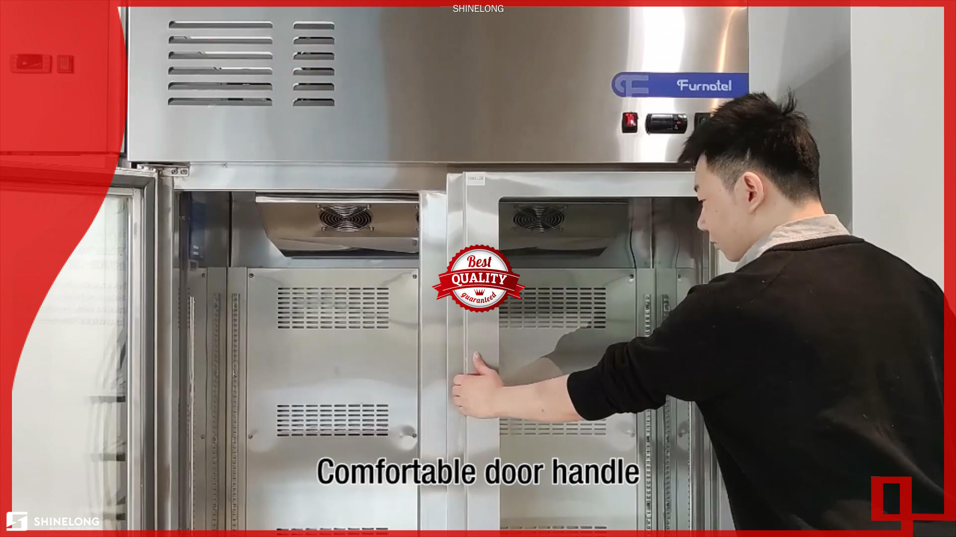 Commercial Refrigerator with Cold Air Duct Innovation