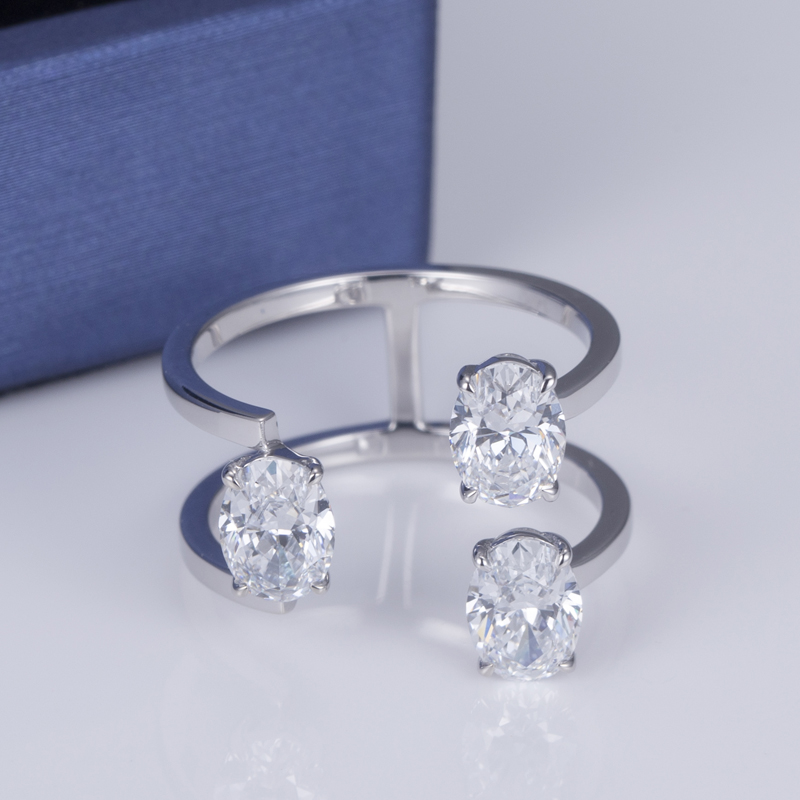 MSR-610 14K 0.8ct Lab Diamond DEF VS Drage Ring -Messi Jewelry