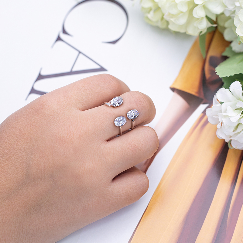 MSR-610 14K 0.8ct Lab Diamond DEF VS Drage Ring -Messi Jewelry