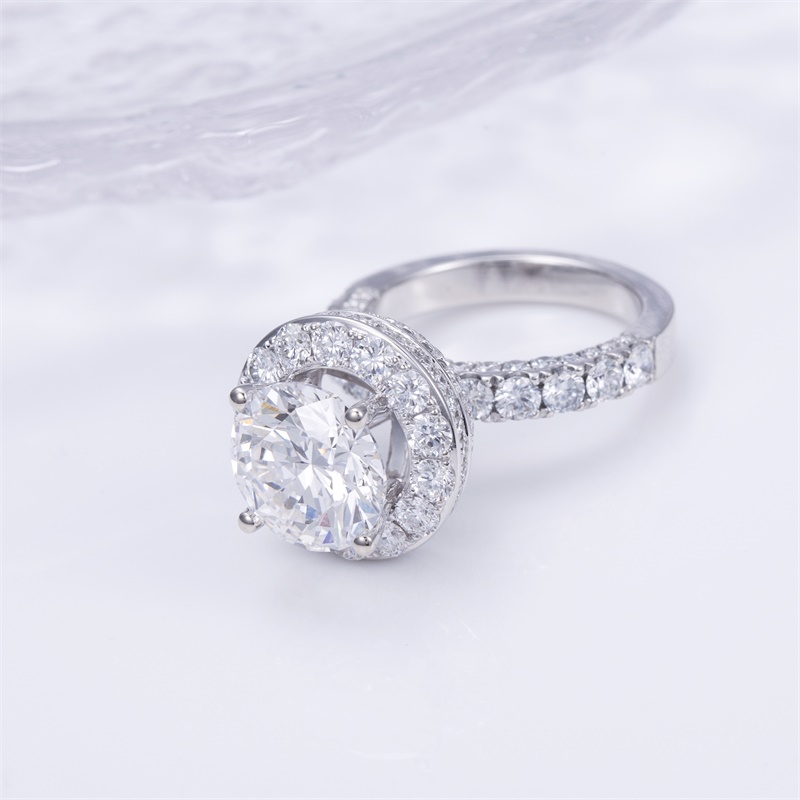 MSR-1443 18K Customization HPHT CVD Lab Grown Diamond Jewelry Ring ...