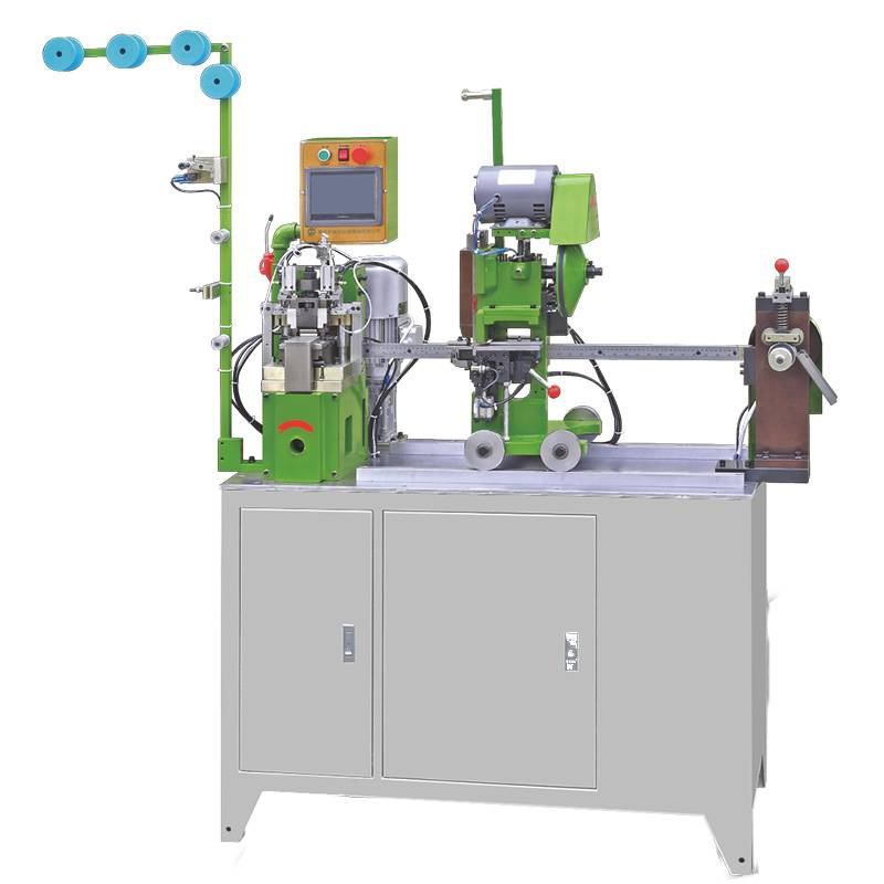 Full-auto Nylon Zipper Gapping & Stripping Machine with Bottom Stop