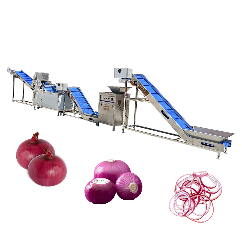 Customizable IKE Onion Processing Line | Peeling, Cleaning, Slicing ...