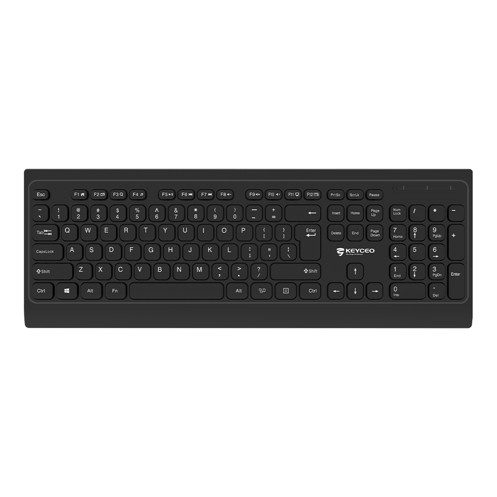 Wired Office Keyboard Special Silicone Full-size Ultra Thin Multimedia ...