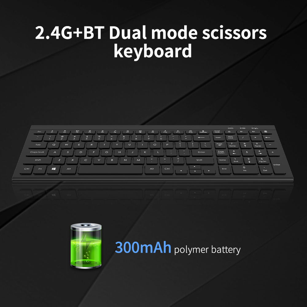 Factory Scissor Structure Keyboard With Super Long Life X Structure Slim Keyboards 2 4g Bt 5 0
