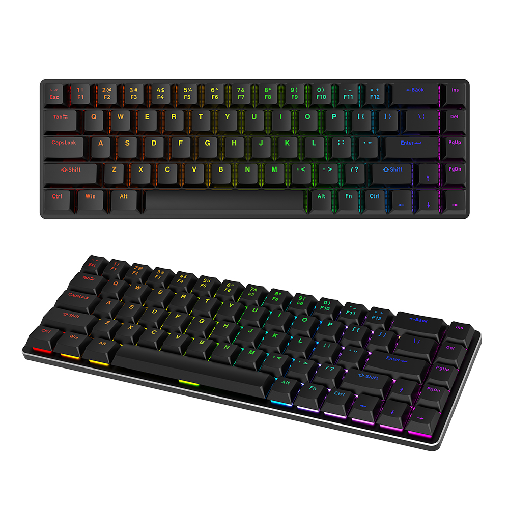 Thin Mechanical Keyboard Small Bluetooth+usb Pc Mini Keyboard Gaming ...