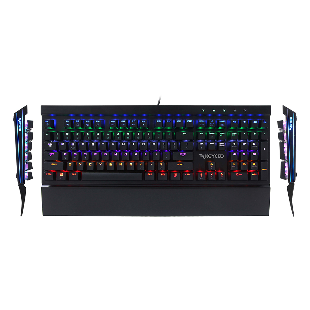 Mechanical Keyboard Rgb 104 Keys Wired Usb Keyboards With Detachable ...