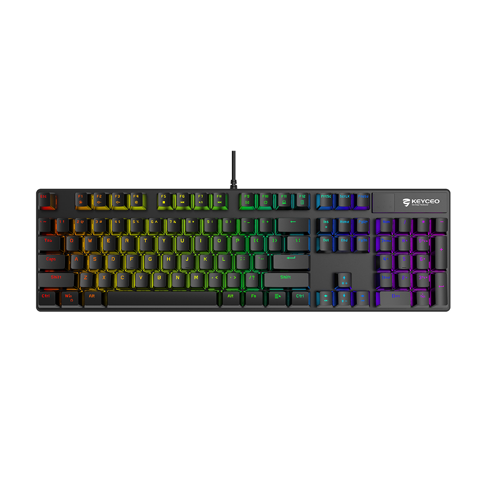 Wired Mechanical Keyboard Rgb/rainbow Backlit Custom Mechanical ...