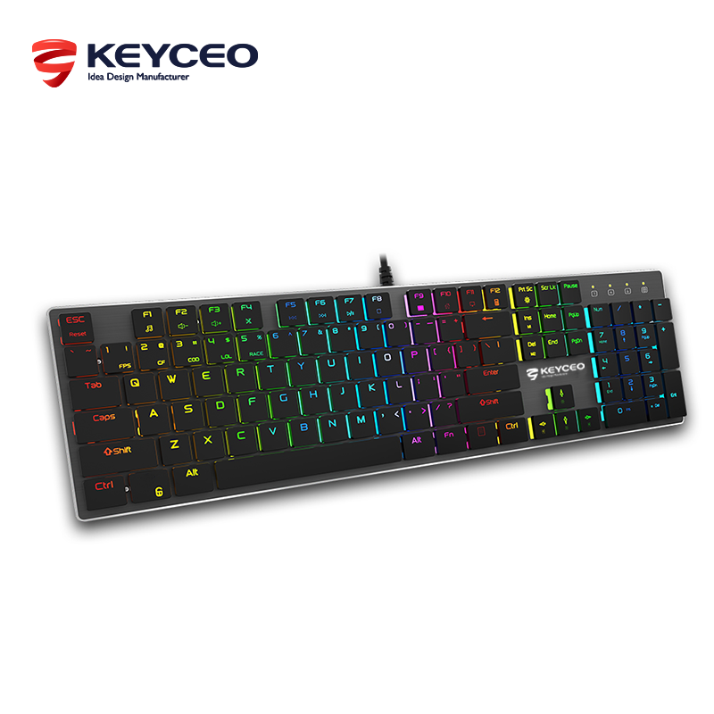 High Quality Ultra-thin Mechanical Keyboard Usb Rgb Backlit Anti ...