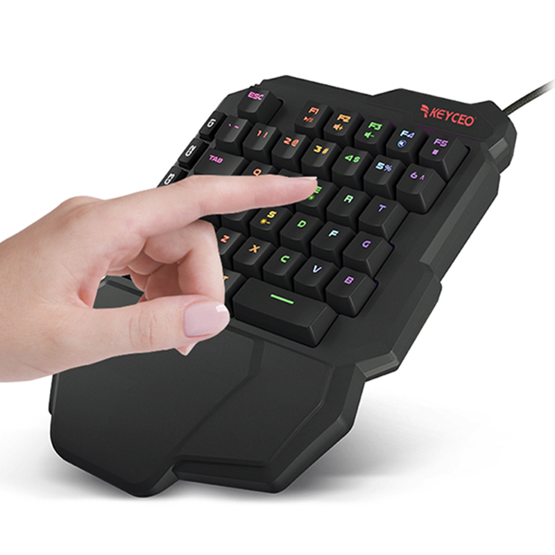 High Quality Mechanical Keyboard One-handed Ergonomic Rgb Backlit Usb ...