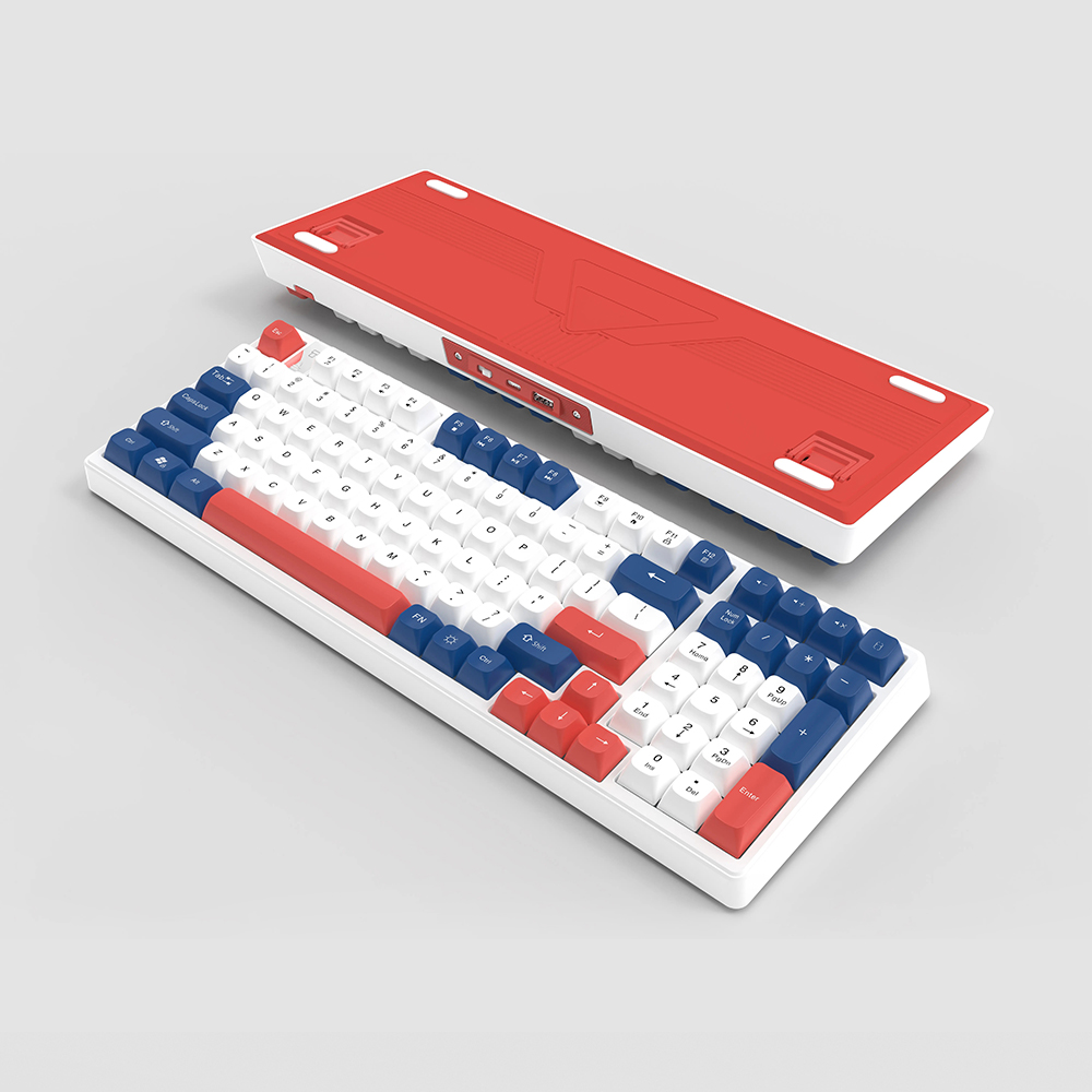 Wireless Mechanical Keyboard Custom Bluetooth 2.4ghz Ergonomic Compact ...