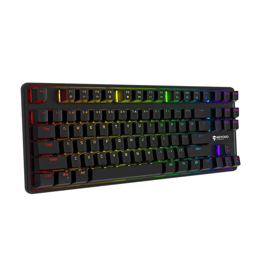 KY-MK87 Keyboard Mini 88 Keys Switch RGB Mechanical Gaming Custom ...