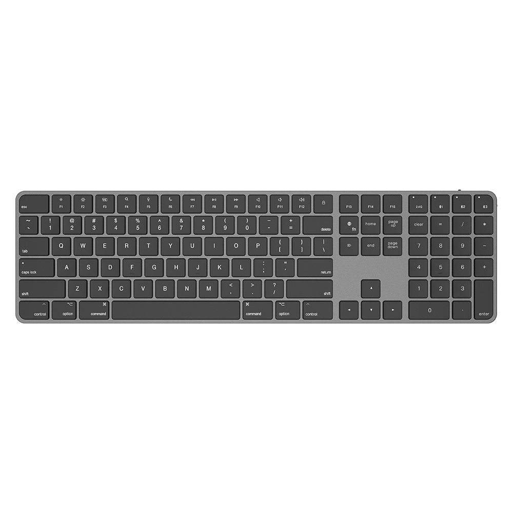 KY-X231 Ultrathin Design Multidevice Keyboard Office 2.4G+BT USB-C ...
