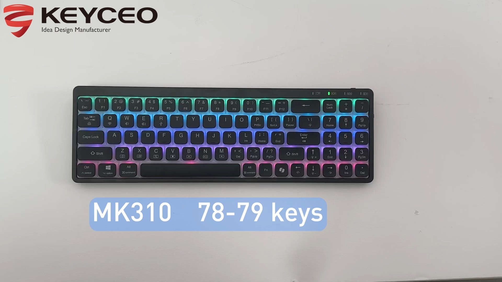 KY-MK310 78-key Low-profile Mechanical Keyboard Double Injection ...