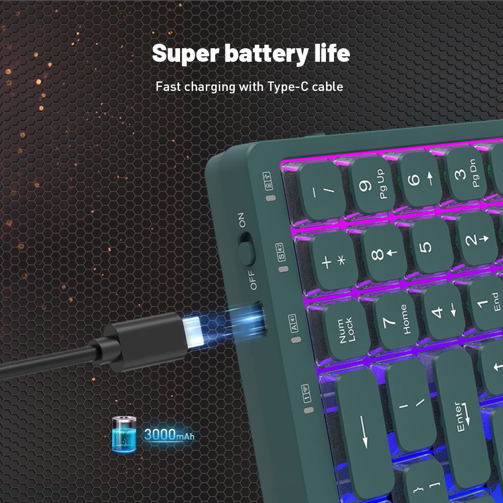 KY-MK310 78-key Low-profile Mechanical Keyboard Double Injection ...