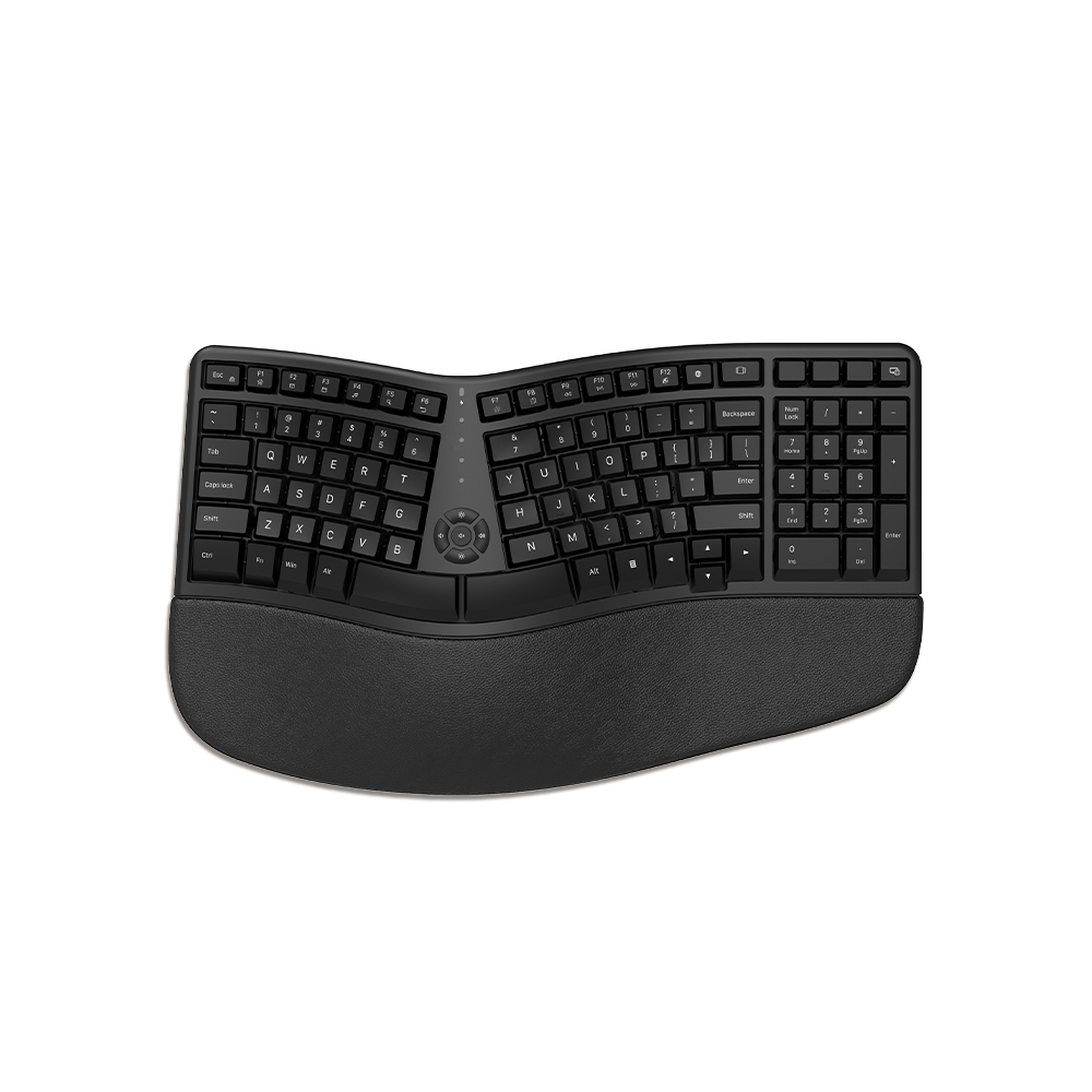 KY-K884 USB Ergonomic Keyboard Comfortable Natural Typing Palm Rest ...