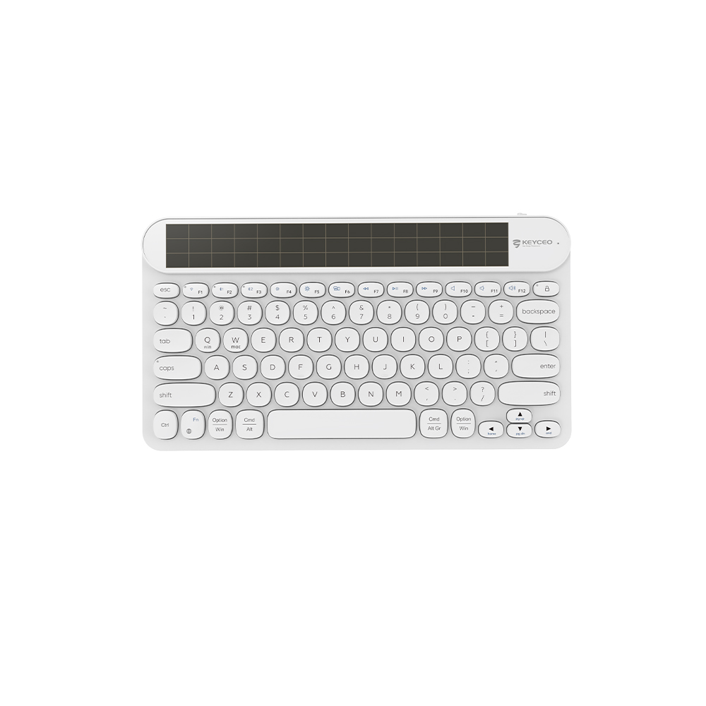 KY-X048WBR New Energy Solar Energy Charging Wireless Bluetooth Keyboard ...
