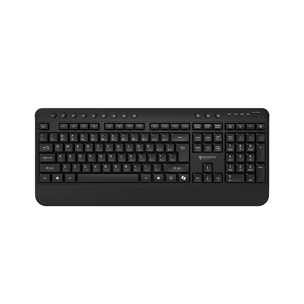 KY-K682WBR Smart Multimedia Hub: Tri-Device Bluetooth Keyboard with ...