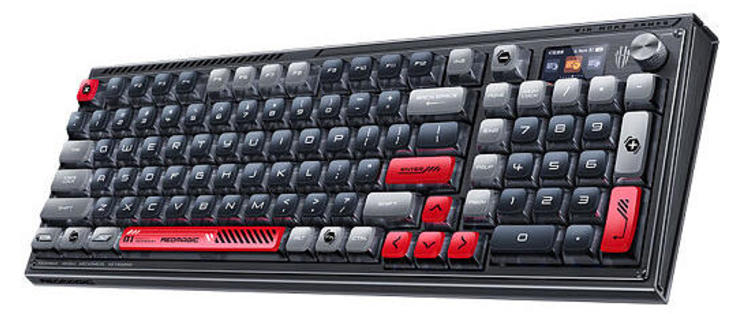 Red Devils Gaming Mechanical Keyboard Opens Appointment: Screen Displa