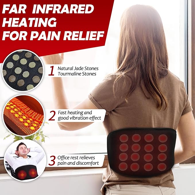 UTK far Infrared Vibrating Heating Pad with Vibration Massage for Lower ...