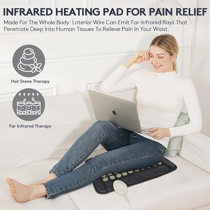 UTK Infrared Back Heating Pad Small Jade Heat Pad For Pain Relief