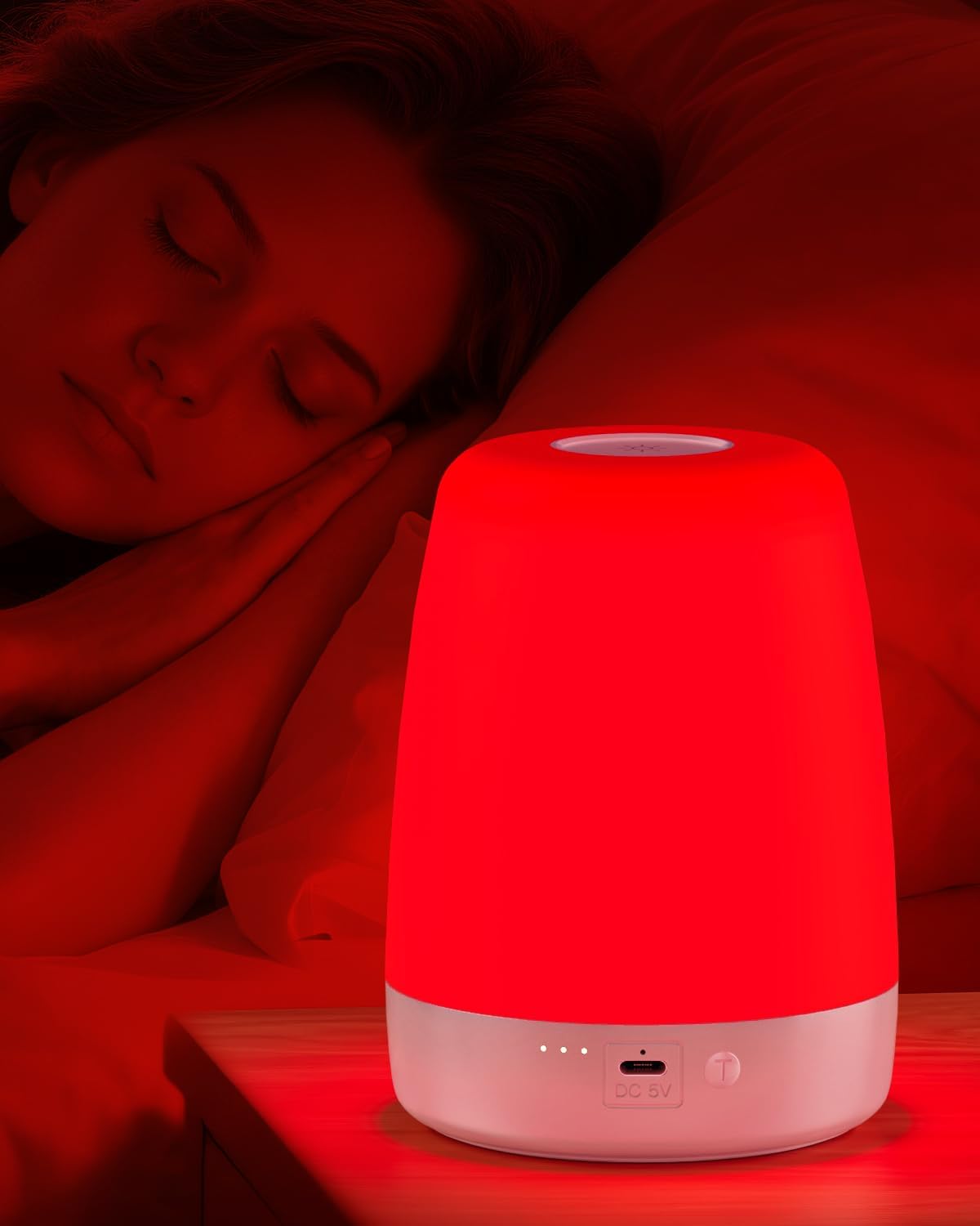 UTK Rotlichtlampe zum Schlafen, 670 nm Wellenlänge | UTK