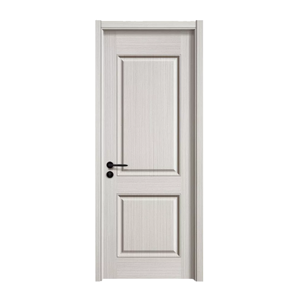 White Color Waterproof Wood Door Interior Solid Wooden Door Entry ...