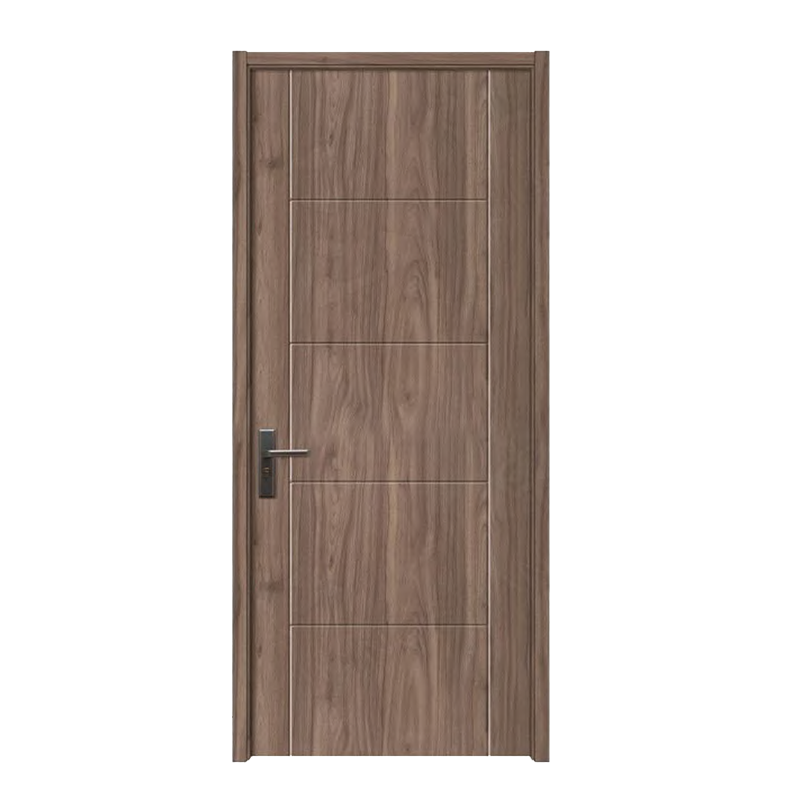WPC Doors for Bathroom with Borwn Color and Waterproof Entrance Sliding ...