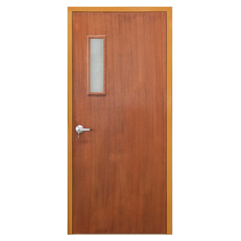 FD60 Oak Veneer Primed Single External Flush Glazed Emergency Fire Exit ...