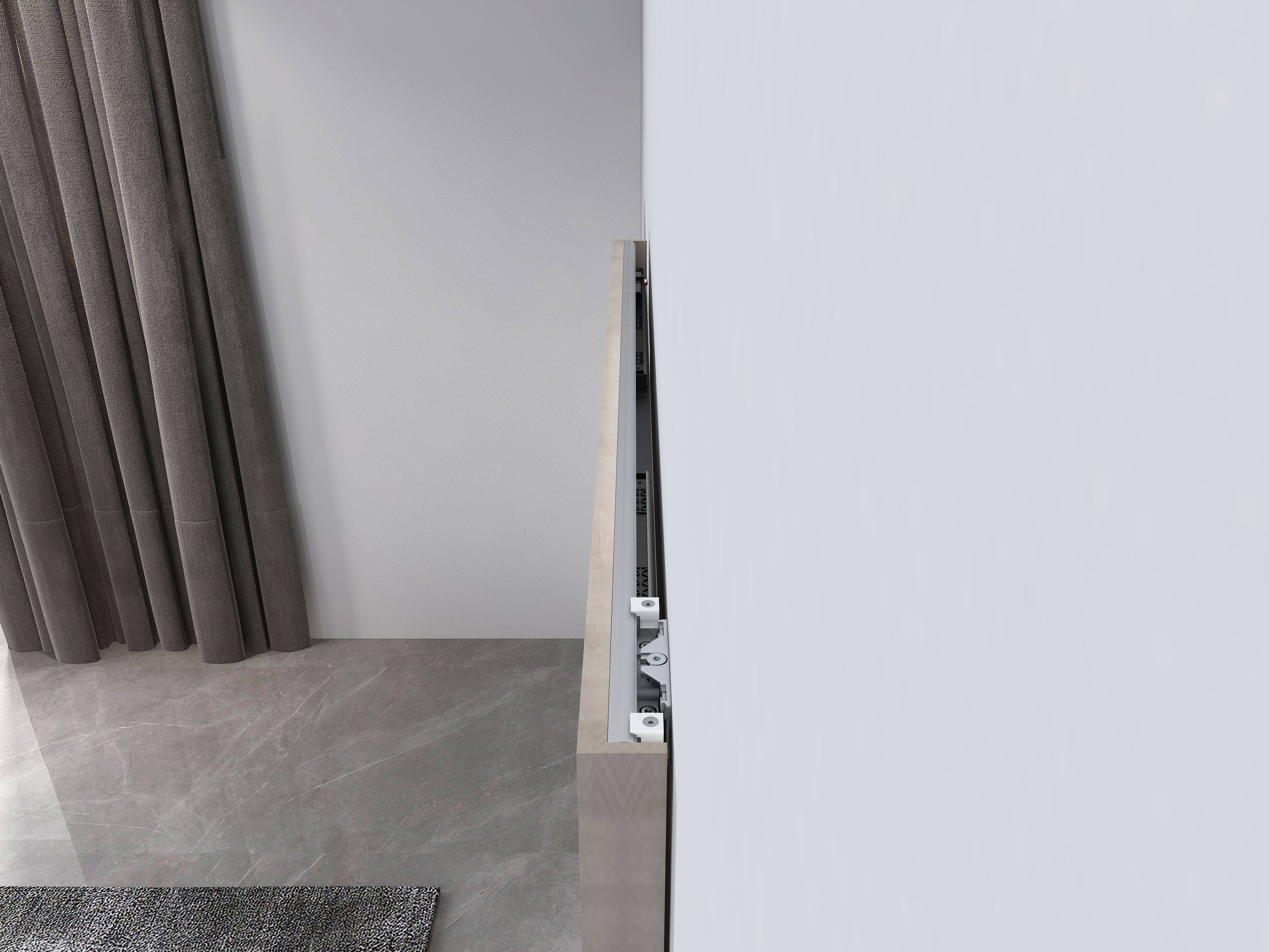 Hidden Track Ghost Sliding Door | Modern Invisible Hardware Indoor ...
