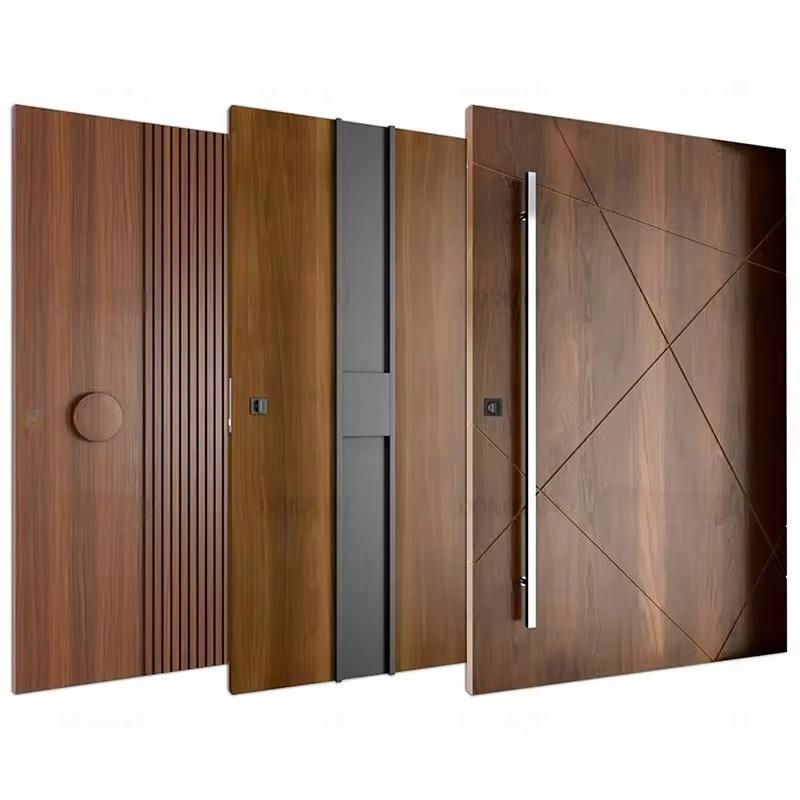 American Black Black Walnut Porta Exterior Wood Pivô Porta principal ...