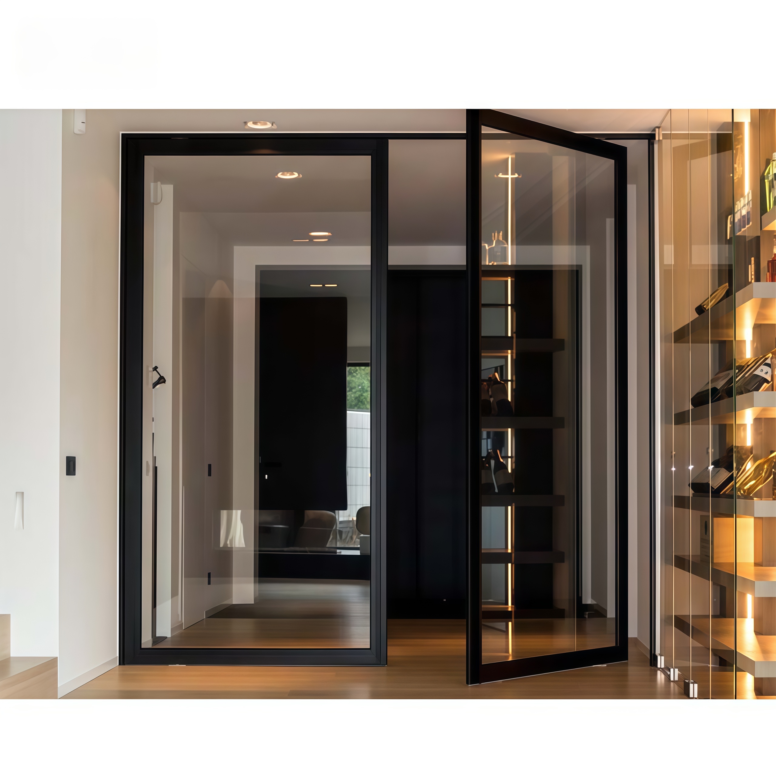 Entrance Aluminum Glass Pivot Door Aluminum Pivot Entry Doors | Zonle